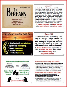 A Bereans Look At ...
